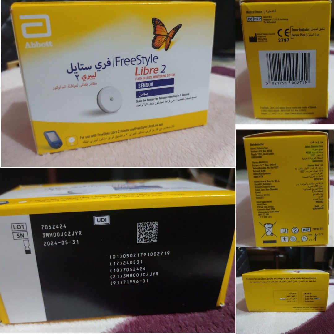 Freestyle Libre 2 Sensor Glucose Monitoring, Health & Nutrition, Health ...