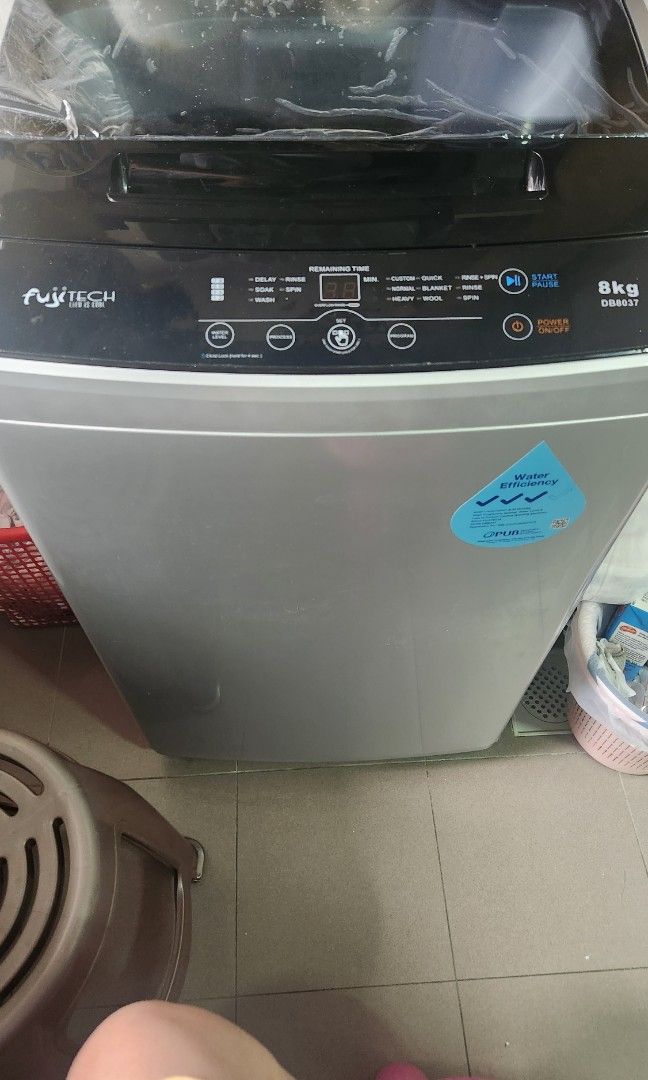 Fujitech Washing machine 8KG, TV & Home Appliances, Washing Machines ...