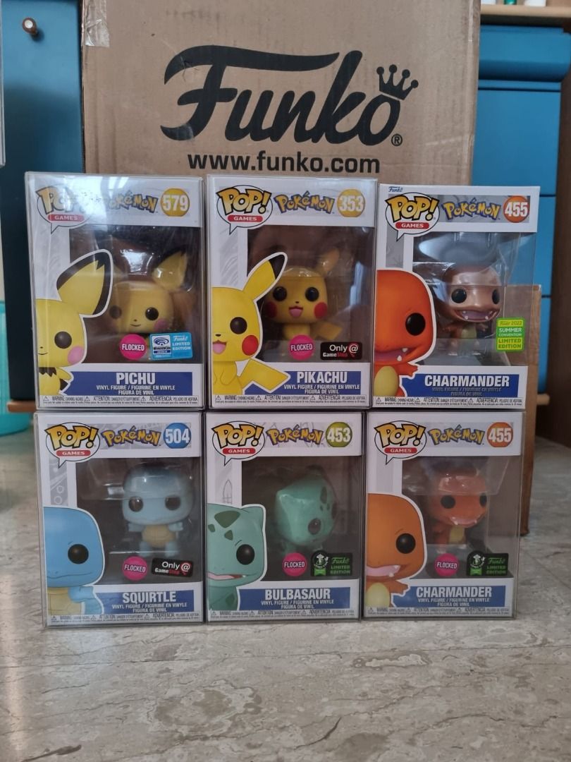 Funko Pop! Flocked Pokemon Pops, Hobbies & Toys, Toys & Games on Carousell
