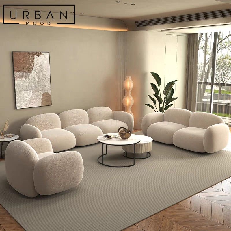GOOB Modern Boucle Sofa, Furniture & Home Living, Furniture, Sofas on ...