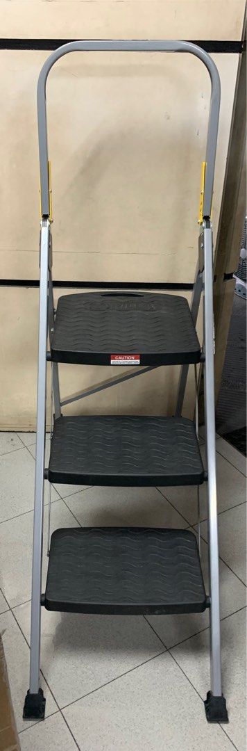 Gorilla 3-Step Industrial Ladder, 120kg - PL3-STAIR, Furniture & Home ...