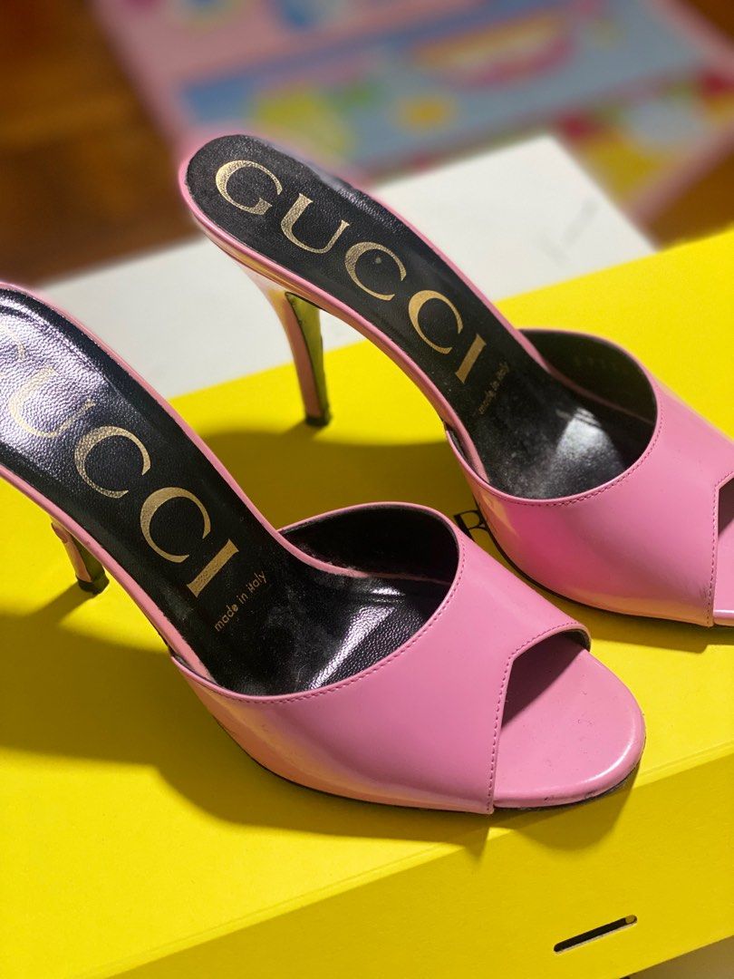 Gucci open back stilleto, Luxury, Sneakers & Footwear on Carousell