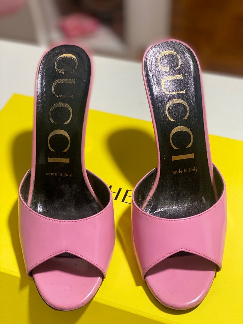 Gucci open back stilleto, Luxury, Sneakers & Footwear on Carousell