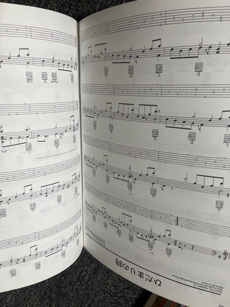 Guitar music score book, Hobbies & Toys, Books & Magazines, Fiction ...