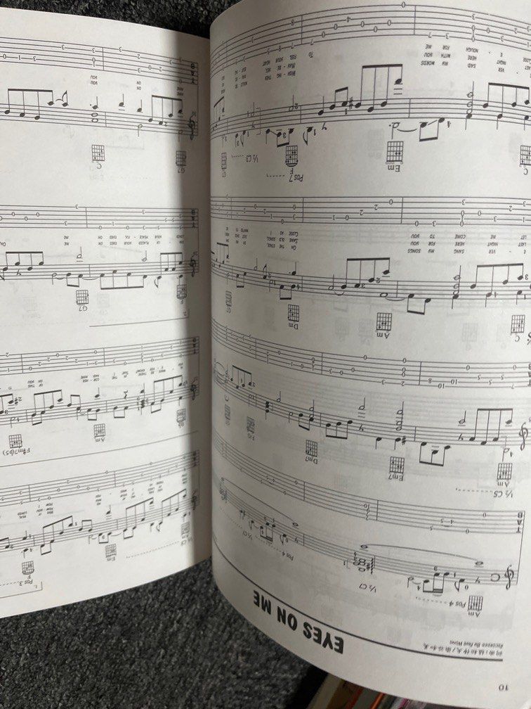 Guitar music score book, Hobbies & Toys, Books & Magazines, Fiction ...