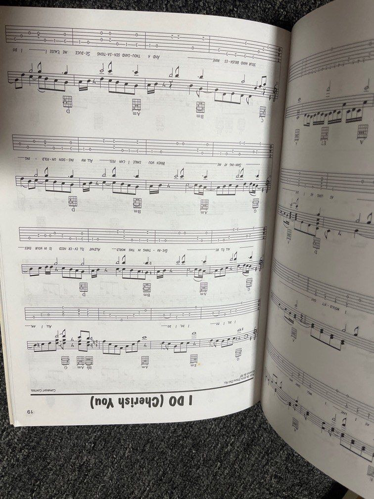 Guitar music score book, Hobbies & Toys, Books & Magazines, Fiction ...