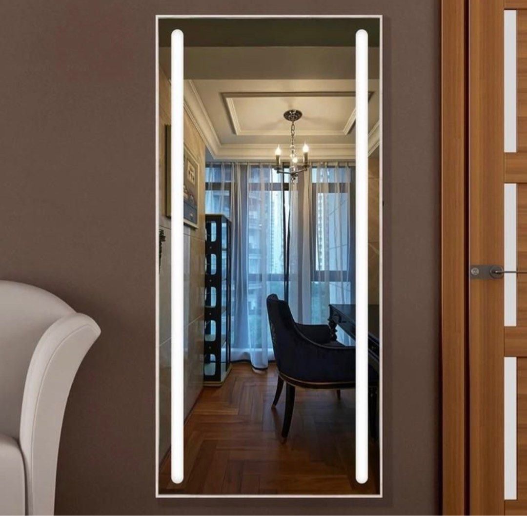 HALO Modern Full Length LED Mirror, Furniture & Home Living, Home Decor ...