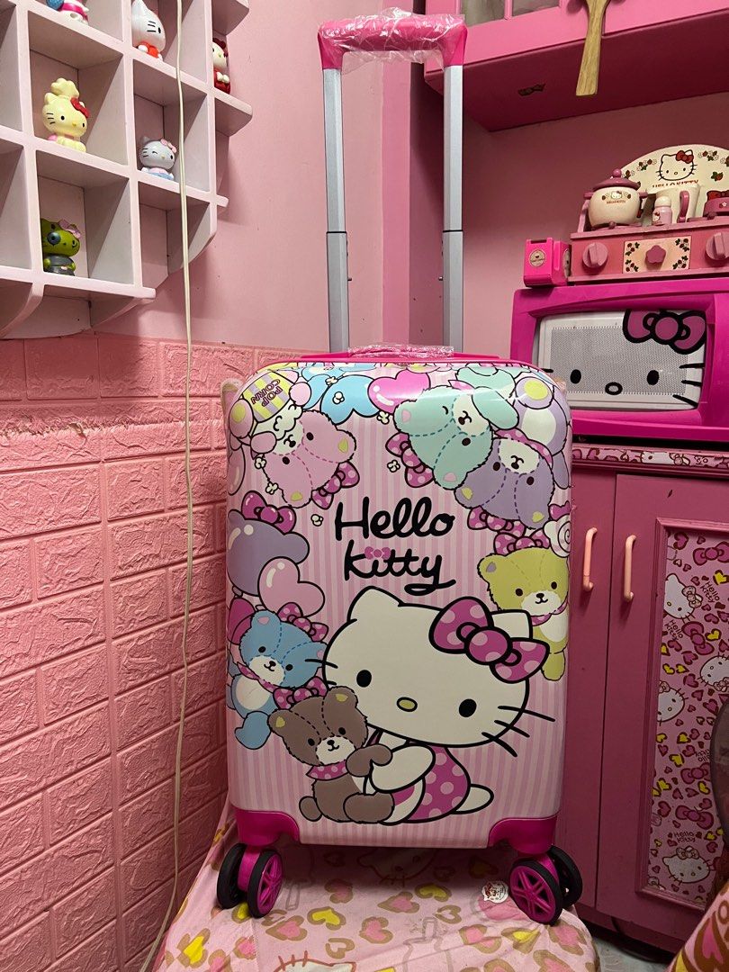 Hello Kitty Luggage, Hobbies & Toys, Travel, Luggage on Carousell