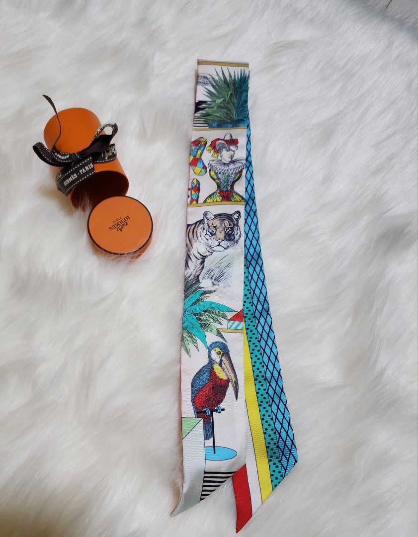 Hermes Twilly love jungle, Luxury, Accessories on Carousell
