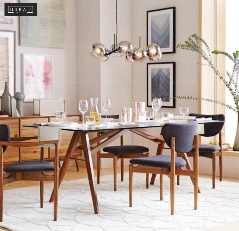 HERVE Mixed Element Dining Table, Furniture & Home Living, Furniture, Tables & Sets on Carousell
