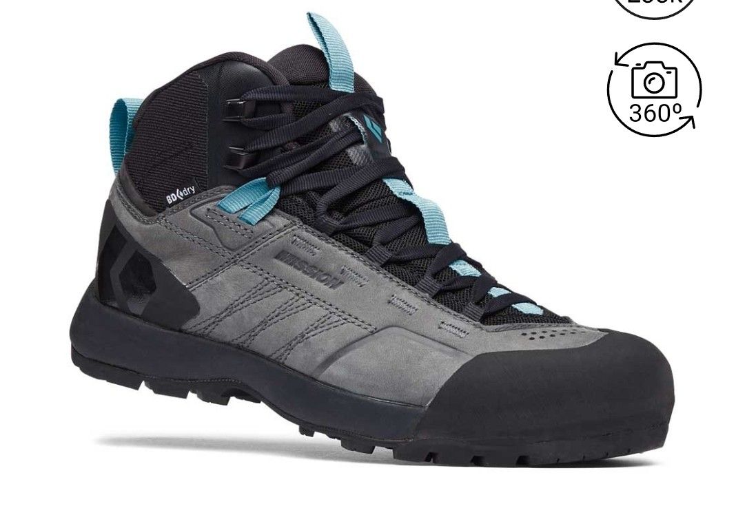 Hiking Boots Black Diamond Mission Leather Mid WP Approach Shoes ...