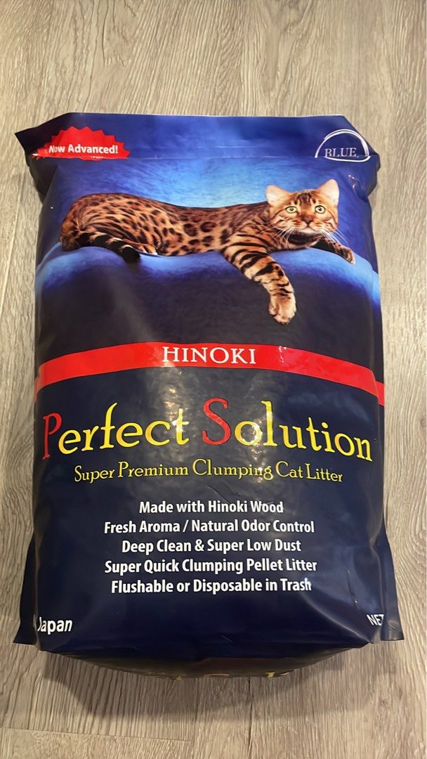 Hinoki perfect solution cat litter 7 litre, Pet Supplies, Homes & Other ...