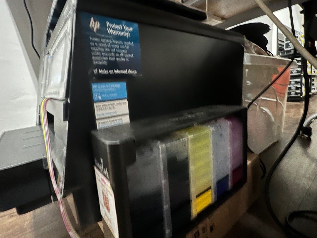 HO Officejet Pro 8620 with modded ink tank, Computers & Tech, Office & Business Technology on ...