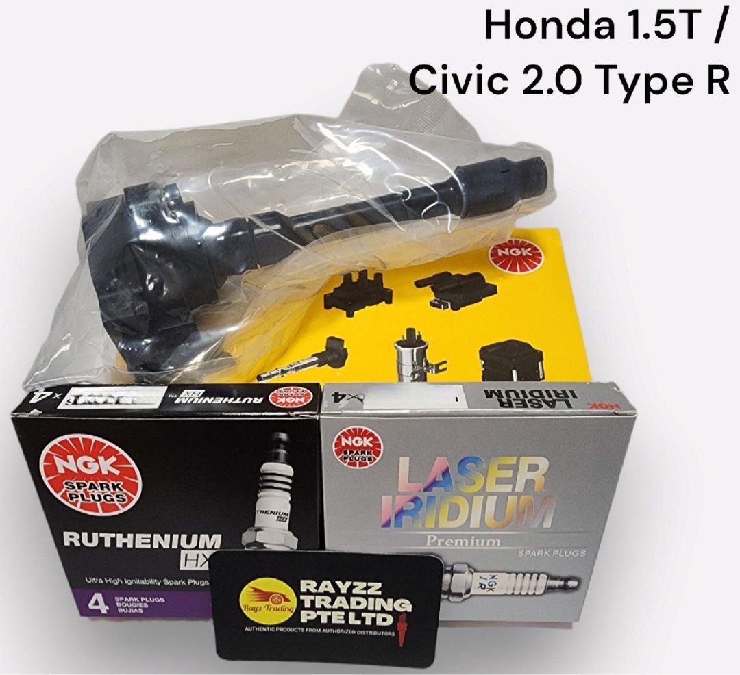 Honda Civic 1.0T/1.5T/2.0T type R NGK igniton coils and spark plugs set., Car Accessories ...