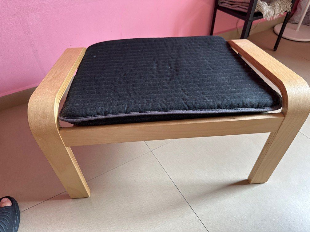 IKEA chair with leg rest, Furniture & Home Living, Furniture, Chairs on ...