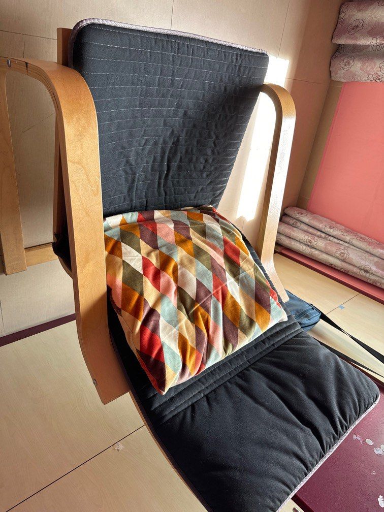 IKEA chair with leg rest, Furniture & Home Living, Furniture, Chairs on ...