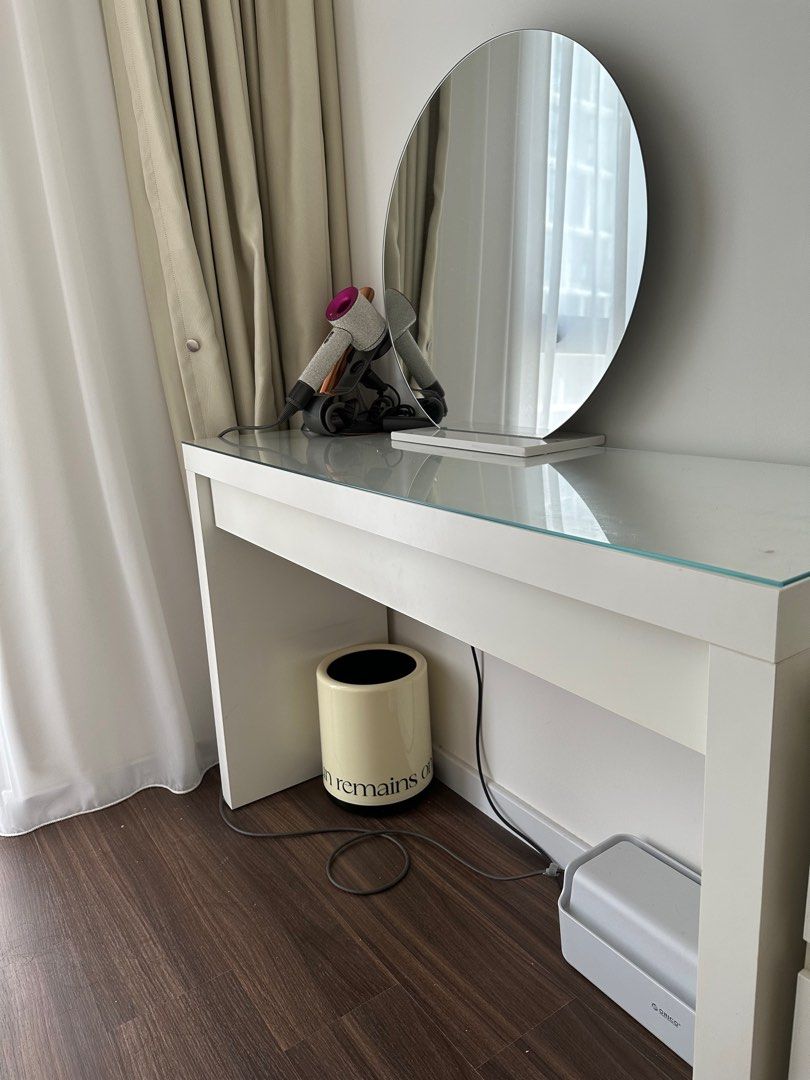 MALM White Dressing Table Popular Stylish IKEA, 51% OFF