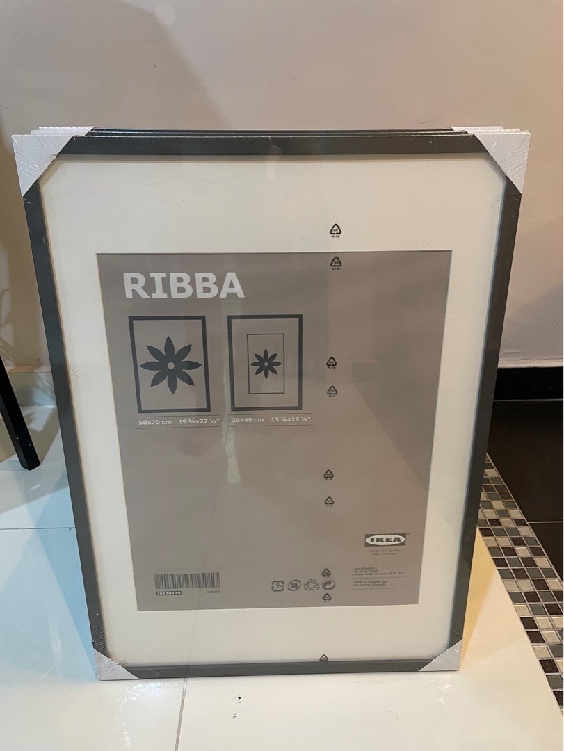 Ikea Ribba Frame Black 50x70cm set of 3, Furniture & Home Living, Home ...