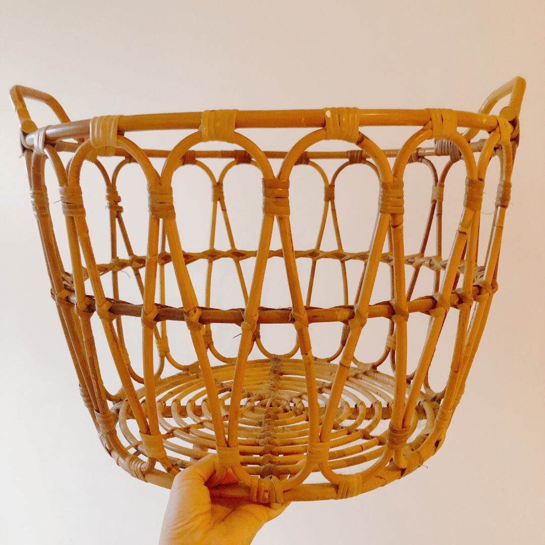 Ikea Snidad Rattan Basket 54x39cm, Furniture & Home Living, Home ...