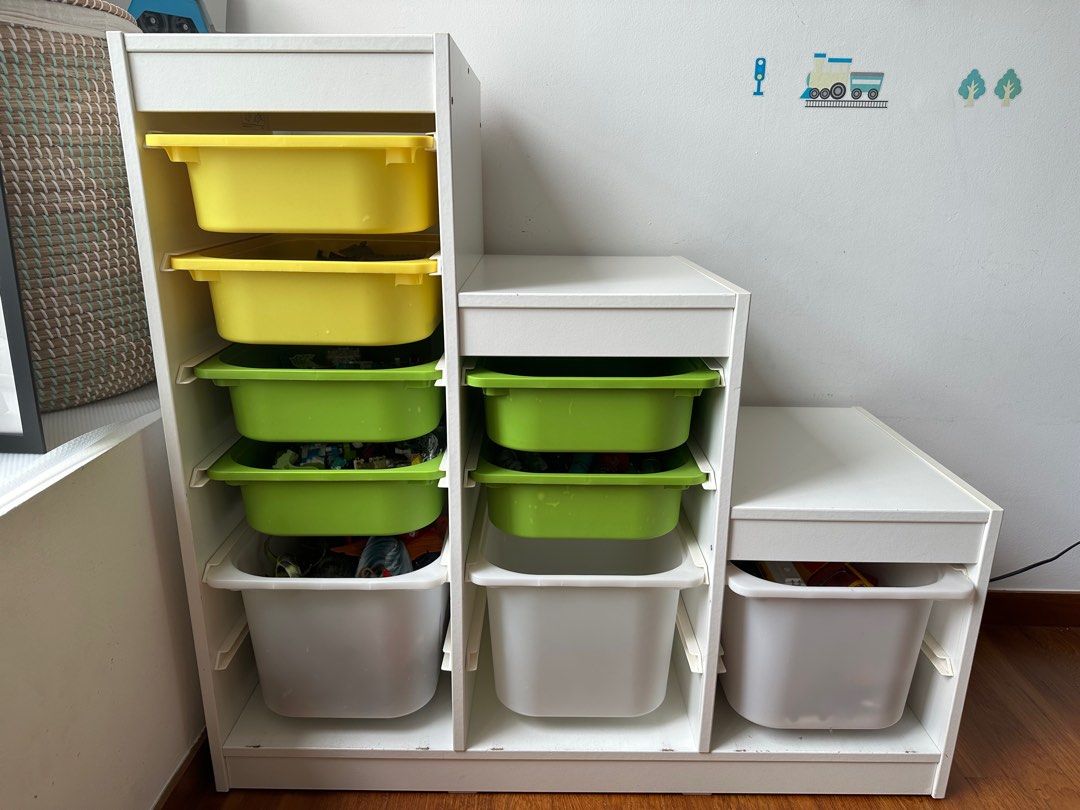 Ikea trofast shelf with drawer boxes, Furniture & Home Living ...
