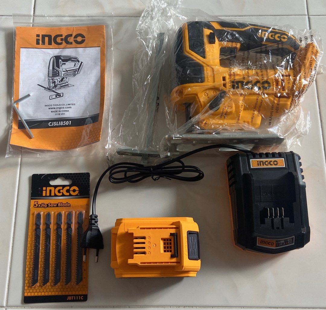 INGCO CJSLI8501 20V Lithium-Ion Jig Saw P20S, Everything Else on Carousell