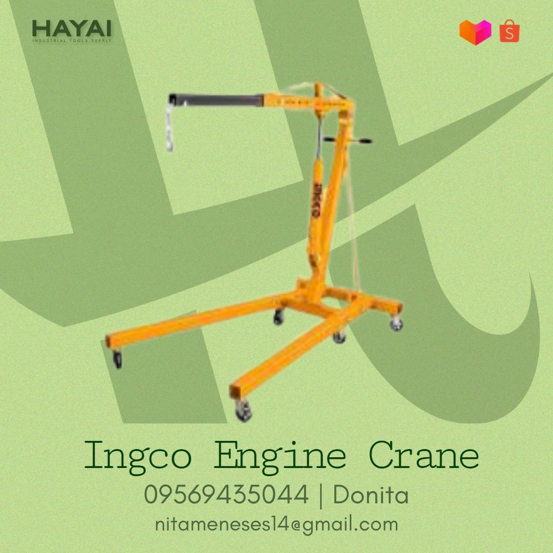 Ingco Engine Crane, Commercial & Industrial, Industrial Equipment on ...