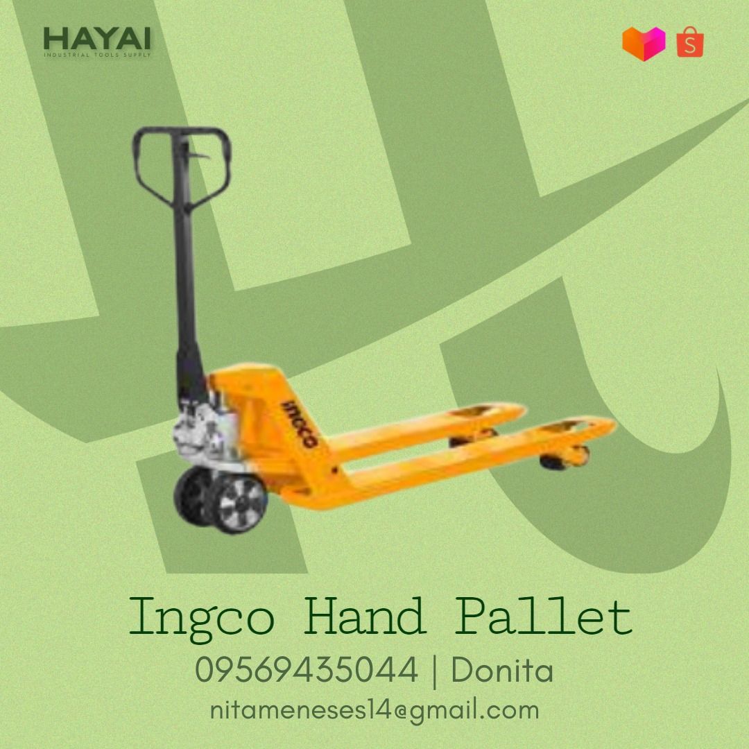 Ingco Hand Pallet, Commercial & Industrial, Industrial Equipment on ...