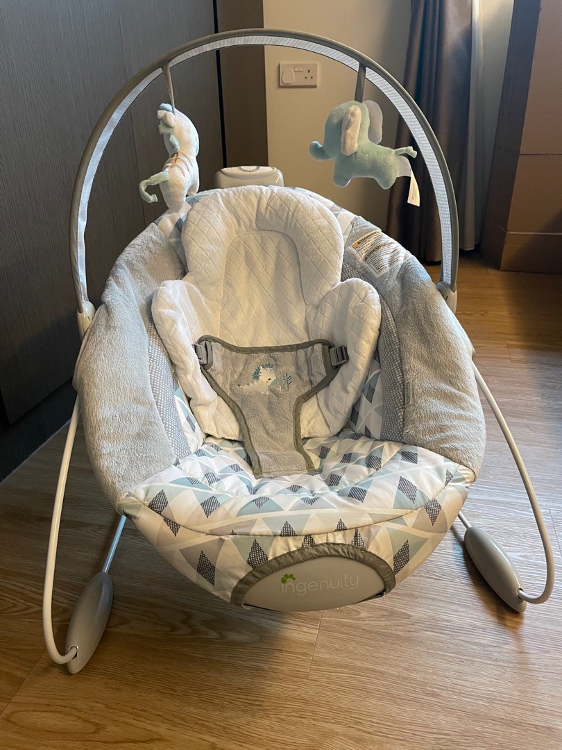 Ingenuity Smart Bounce Automatic Bouncer, Babies & Kids, Baby Nursery ...