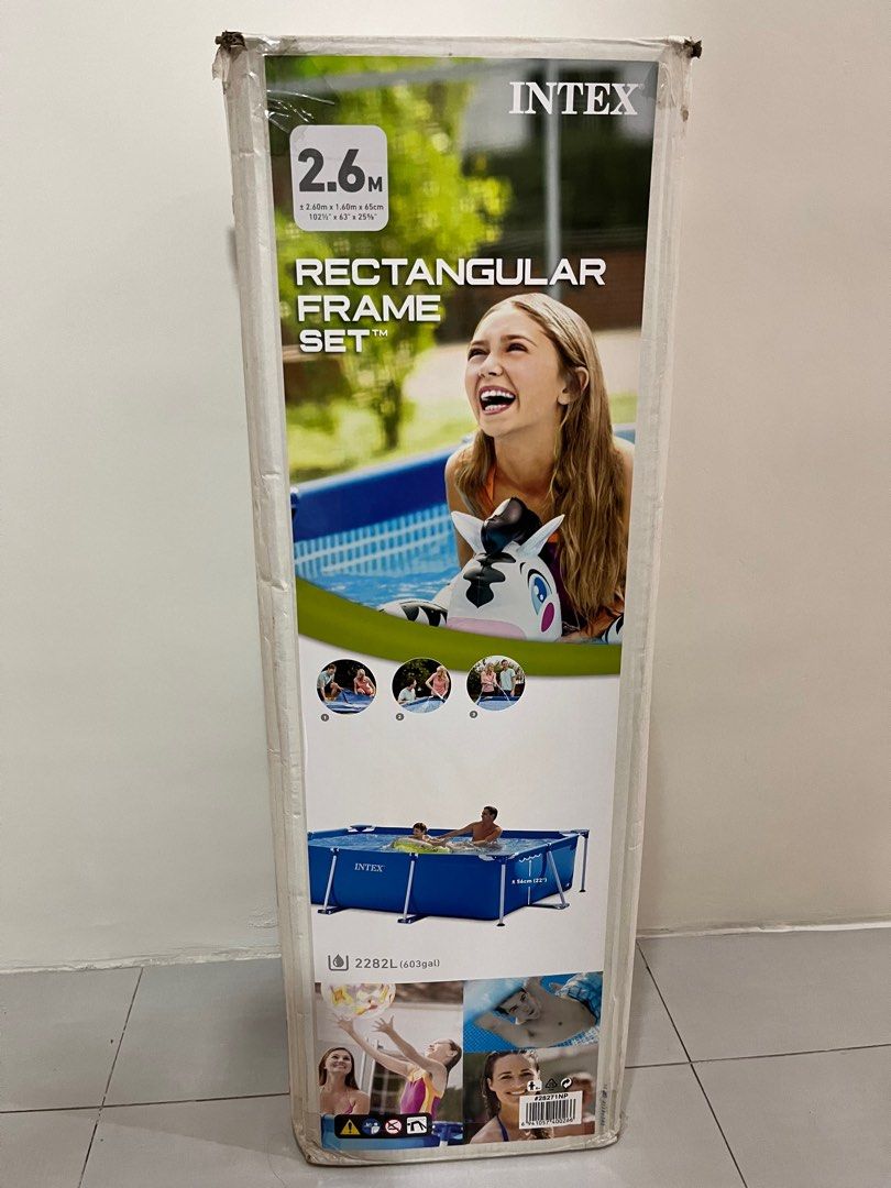 Intex Rectangular Frame Set Pool, Sports Equipment, Sports & Games ...