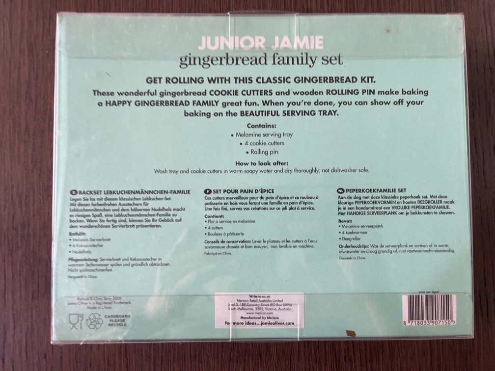 Jamie Oliver Gingerbread man Family set, Furniture & Home Living ...