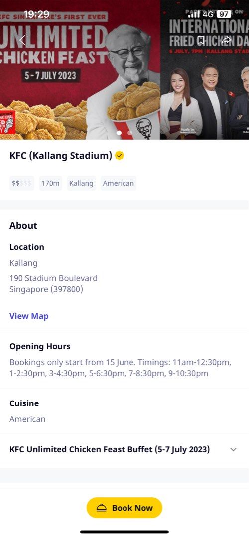 KFC Buffet, Tickets & Vouchers, Event Tickets on Carousell