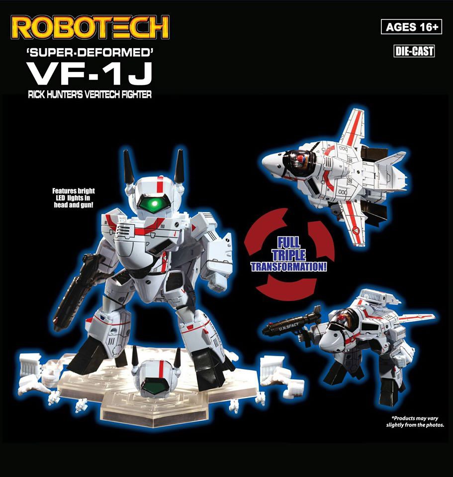 Macross Kitz Concept - Robotech Super-Deformed VF-1J Rick Hunter (Light up led function) Brand ...
