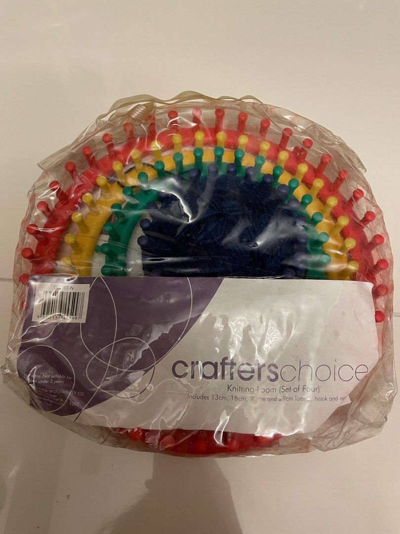 Knitting Loom Set Round Circle Yarn Crochet Craft Scars Hat, Hobbies ...