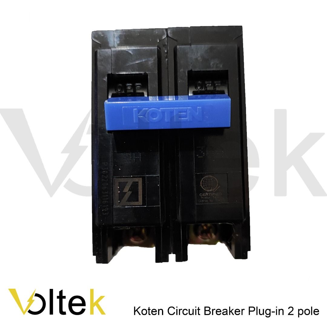 koten hph-h circuit breaker plug in 2 pole KCB and Safety Breaker KSB ...