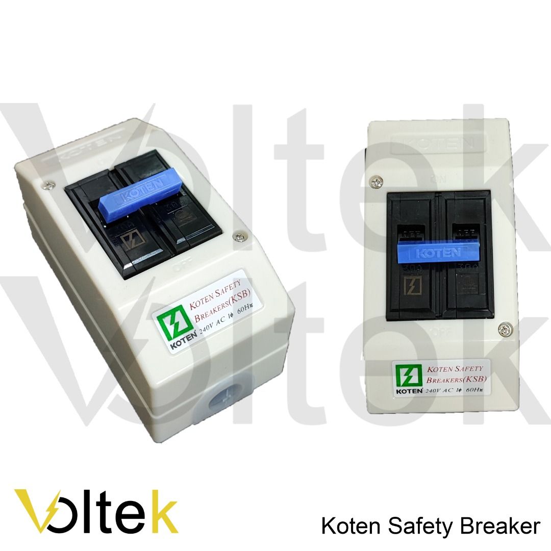 koten hph-h circuit breaker plug in 2 pole KCB and Safety Breaker KSB, Furniture & Home Living ...