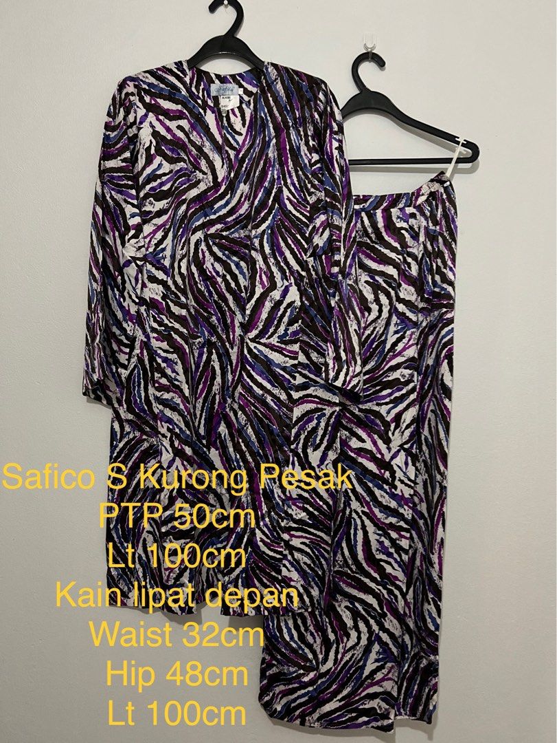 Kurong Pesak w/ kain lipat depan, Women's Fashion, Muslimah Fashion, Baju Kurung & sets on Carousell