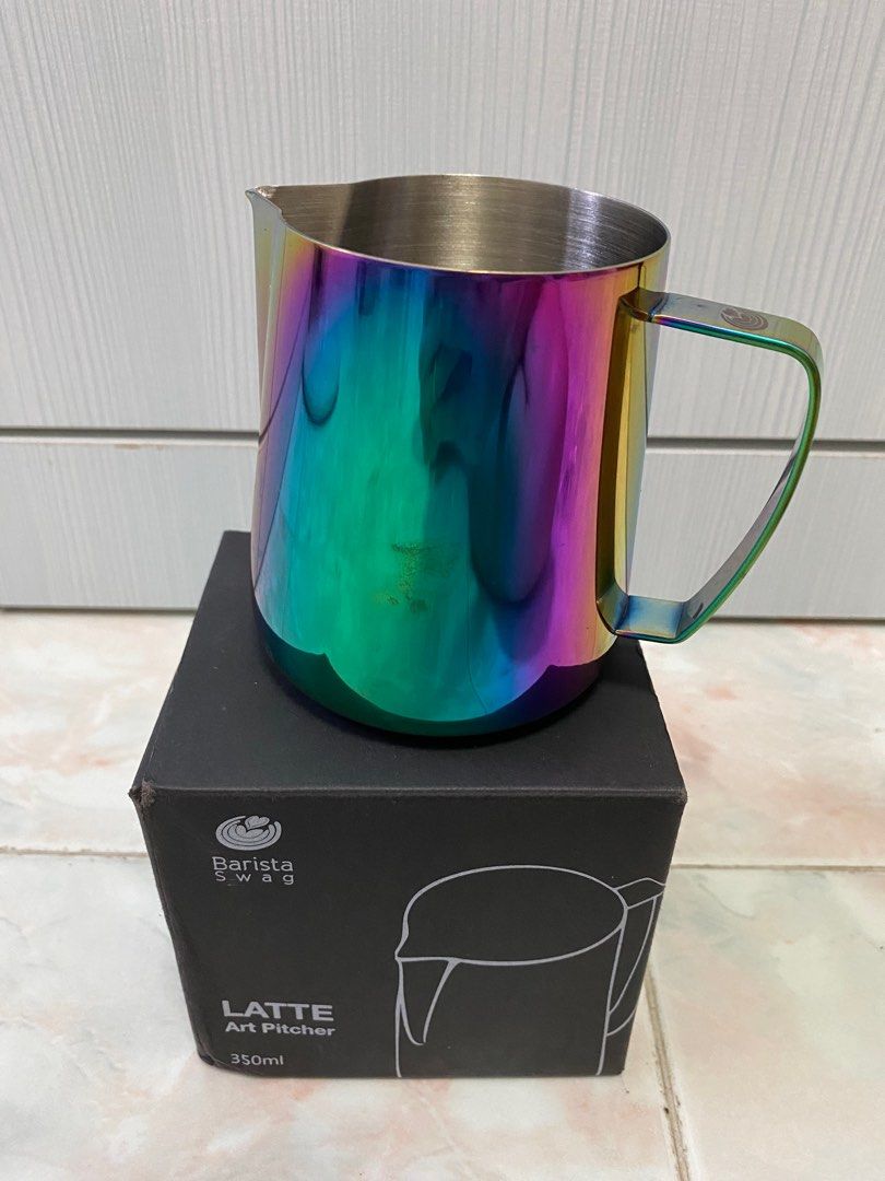 Latte Art Pitcher Professional (Barista Swag) 12oz, Furniture & Home ...