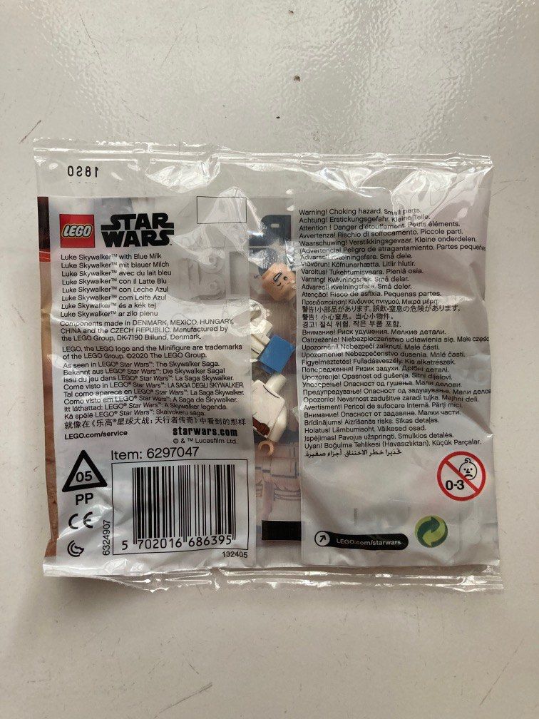 Lego 30625 Luke Skywalker with Blue Milk polybag, Hobbies & Toys, Toys ...