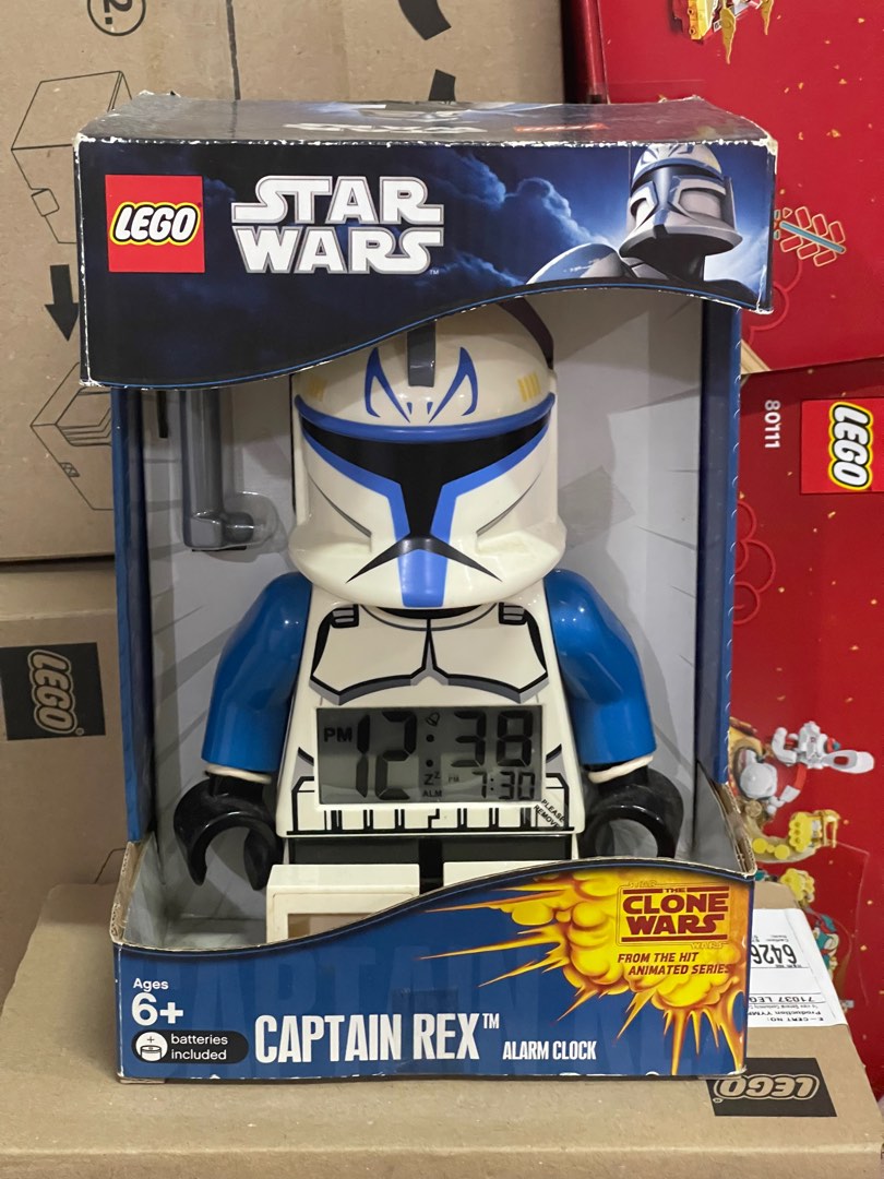 Lego Star Wars Captain Rex Alarm Clock, 興趣及遊戲, 玩具 & 遊戲類 - Carousell