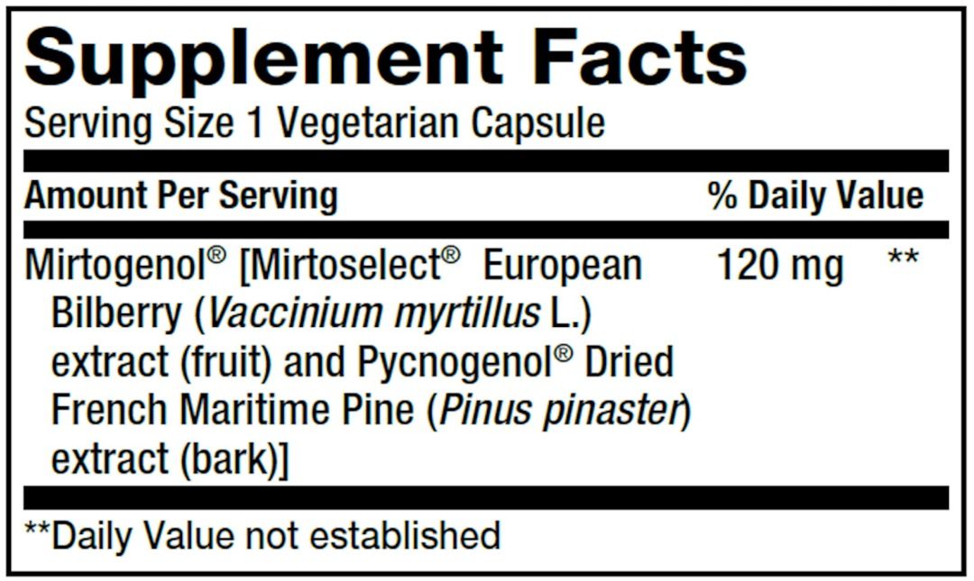 Life Extension - Eye Pressure Support with Mirtogenol, 30 Veg Capsules ...