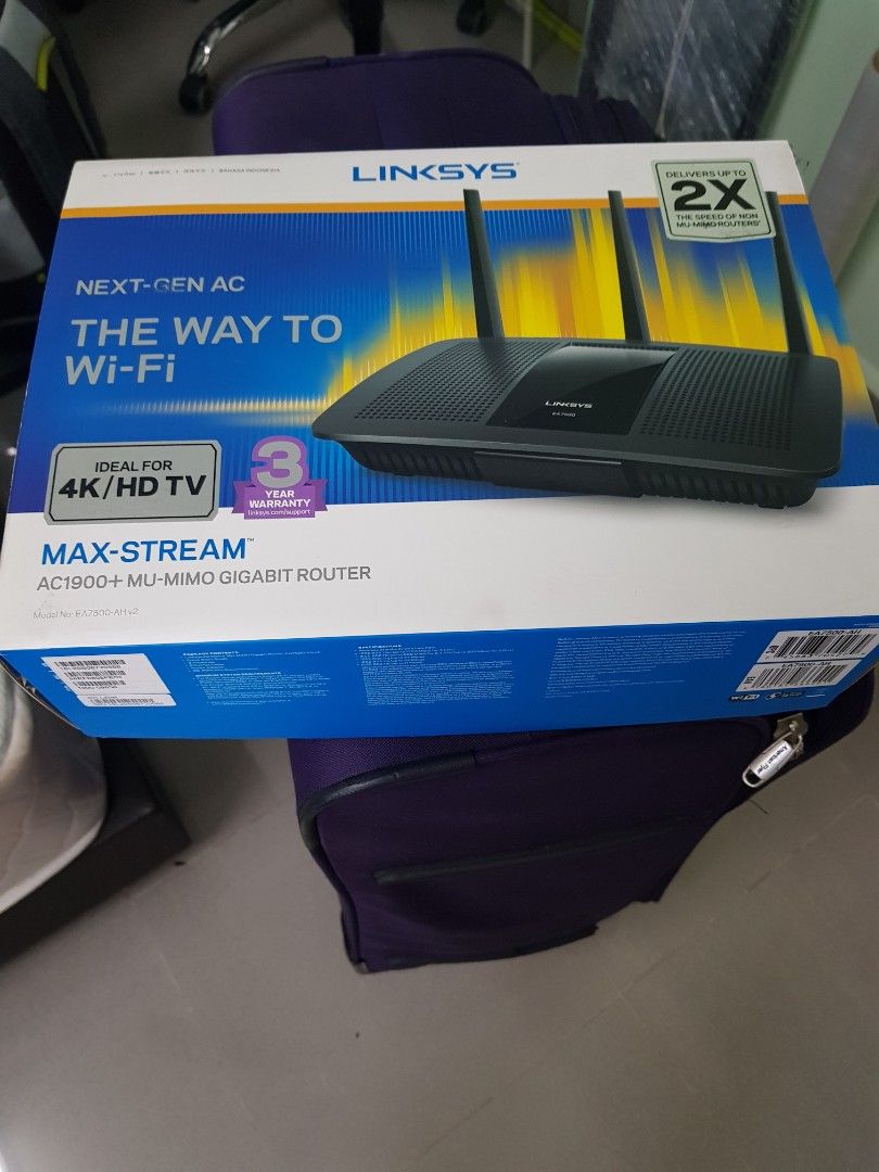 Linksys Max Stream Router AC1900+, Computers & Tech, Parts ...