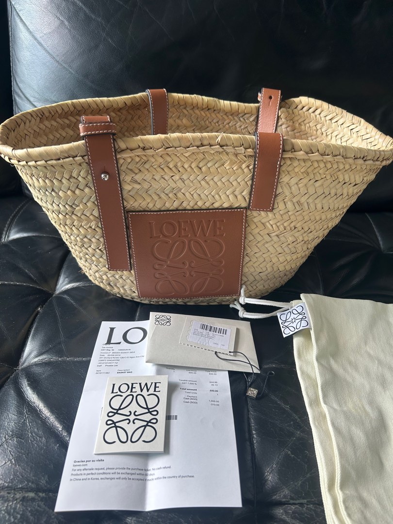 Loewe basket bag medium, Luxury, Bags & Wallets on Carousell