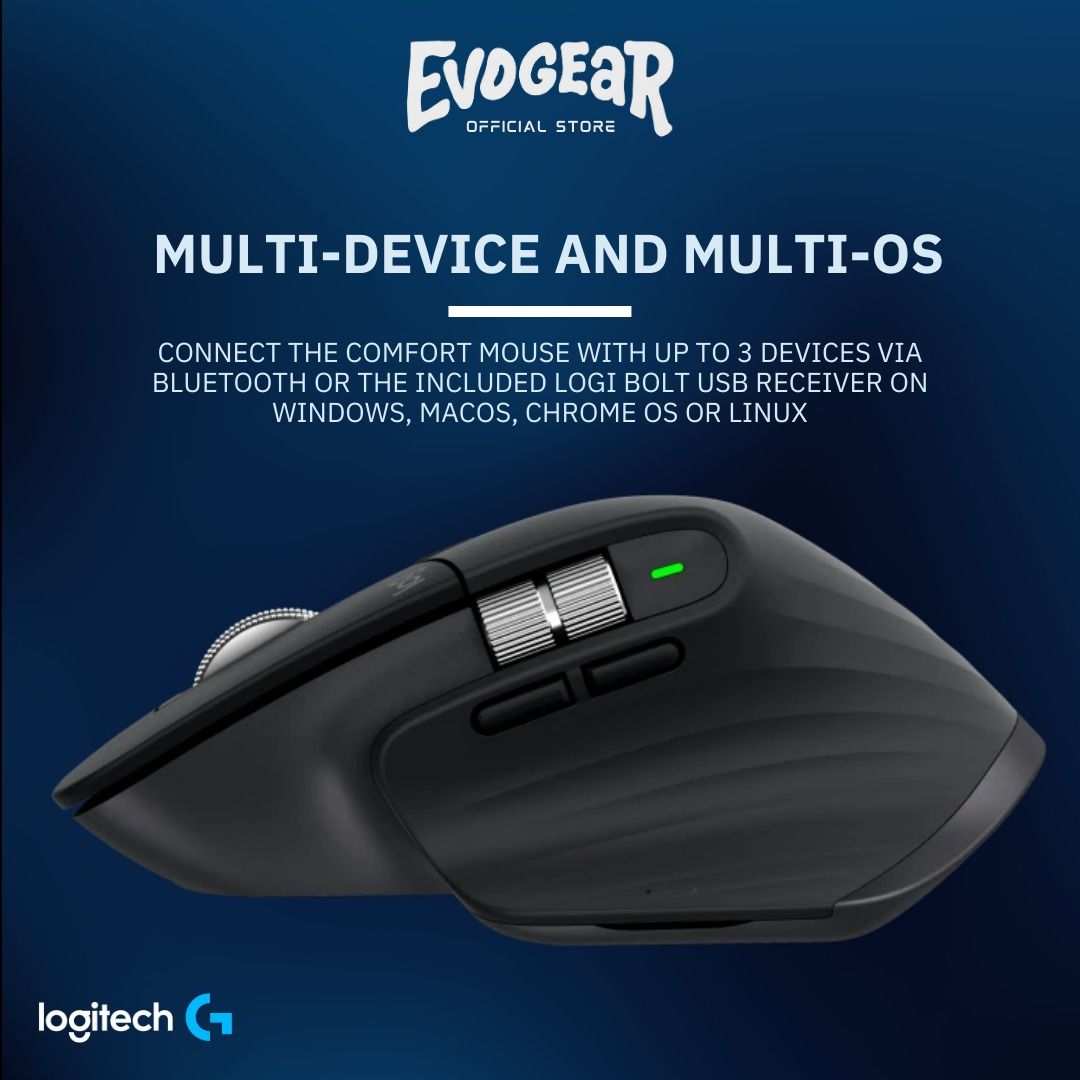 Logitech MX Master 3S Silent Wireless Mouse, Computers & Tech, Parts ...