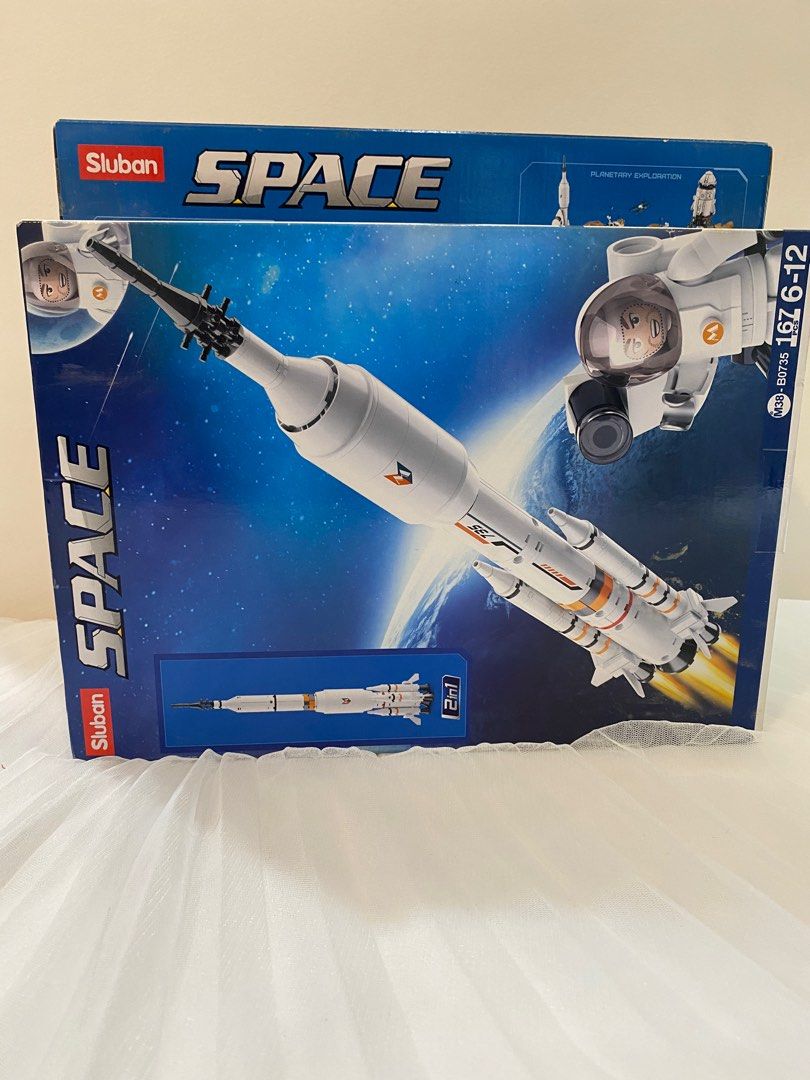 Mainan sluban brick space shuttle & rocket (lego) 398 piece, Toys ...