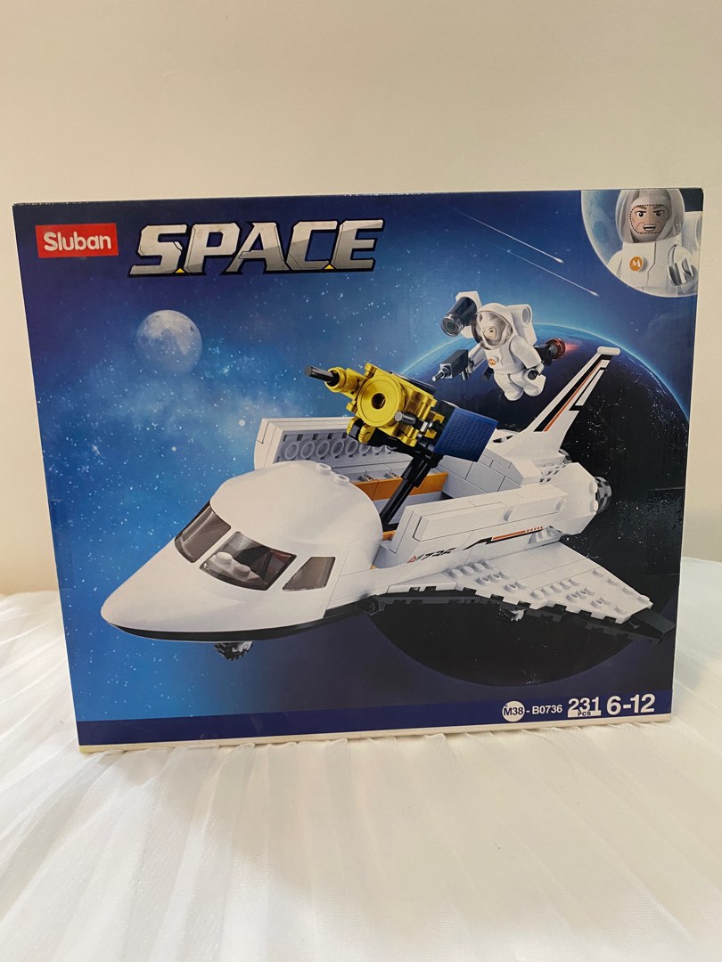 Mainan sluban brick space shuttle & rocket (lego) 398 piece, Toys ...