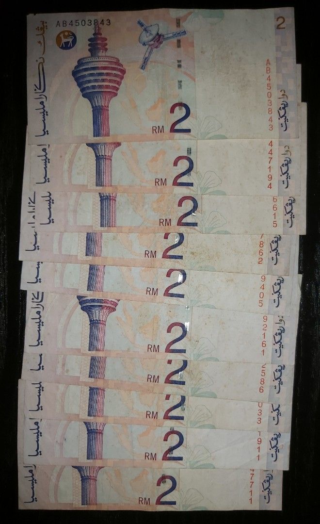 Malaysia two ringgit 10pieces, Hobbies & Toys, Memorabilia ...