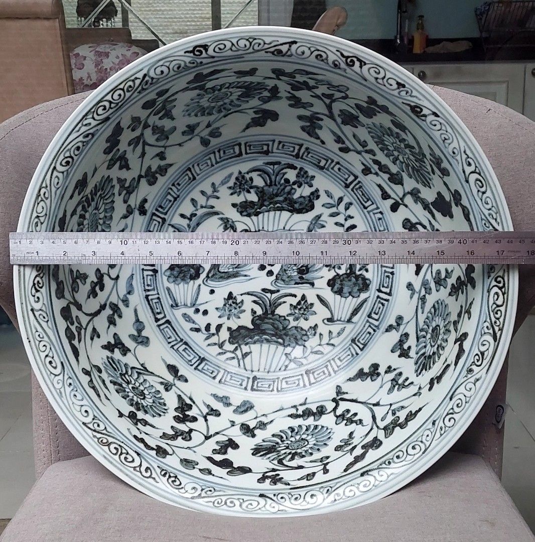 Mangkok antik ming dynasty size besar, Antik, Pajangan di Carousell