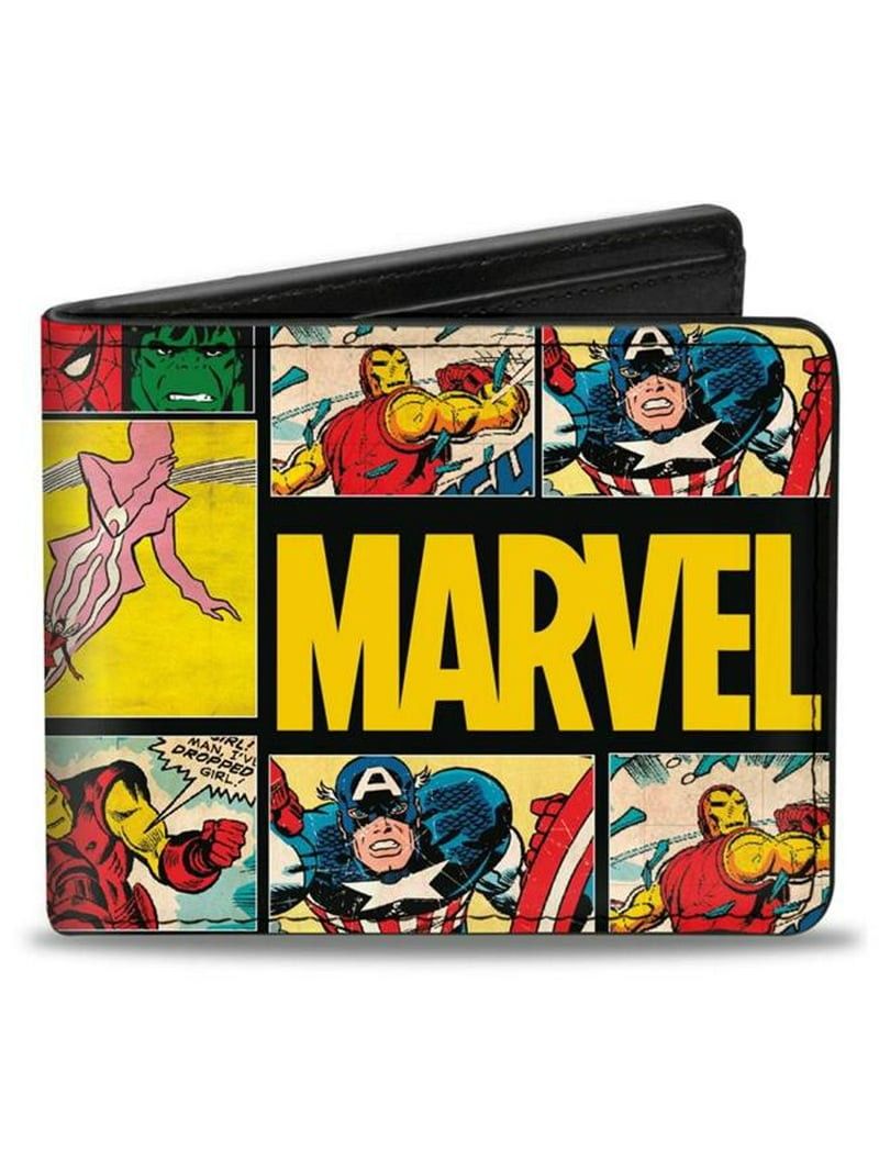 Marvel Comics Retro Panel Bi Fold Wallet, Men's Fashion, Watches ...
