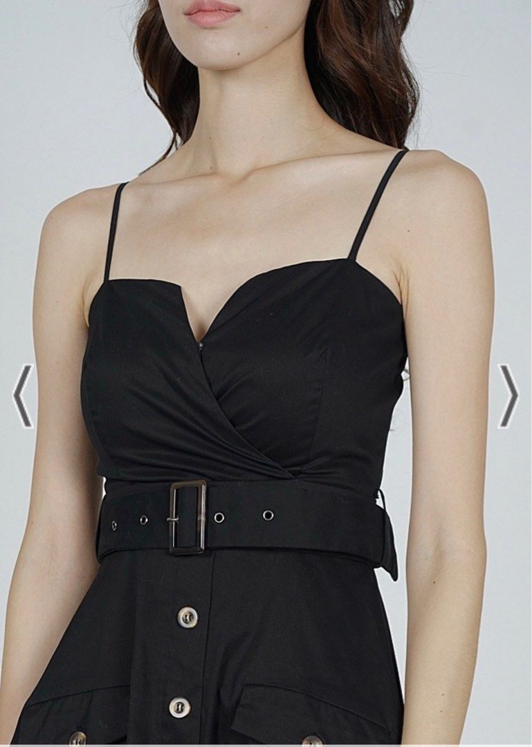 Mdscollections Ivrina Trench Dress in Black, Women's Fashion, Dresses ...