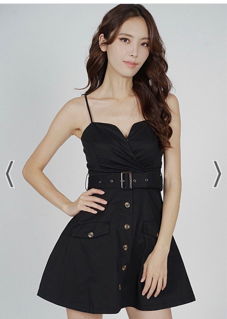 Mdscollections Ivrina Trench Dress in Black, Women's Fashion, Dresses ...